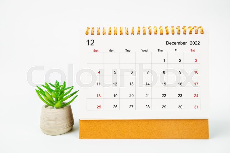 December 2022 Desktop Calendar