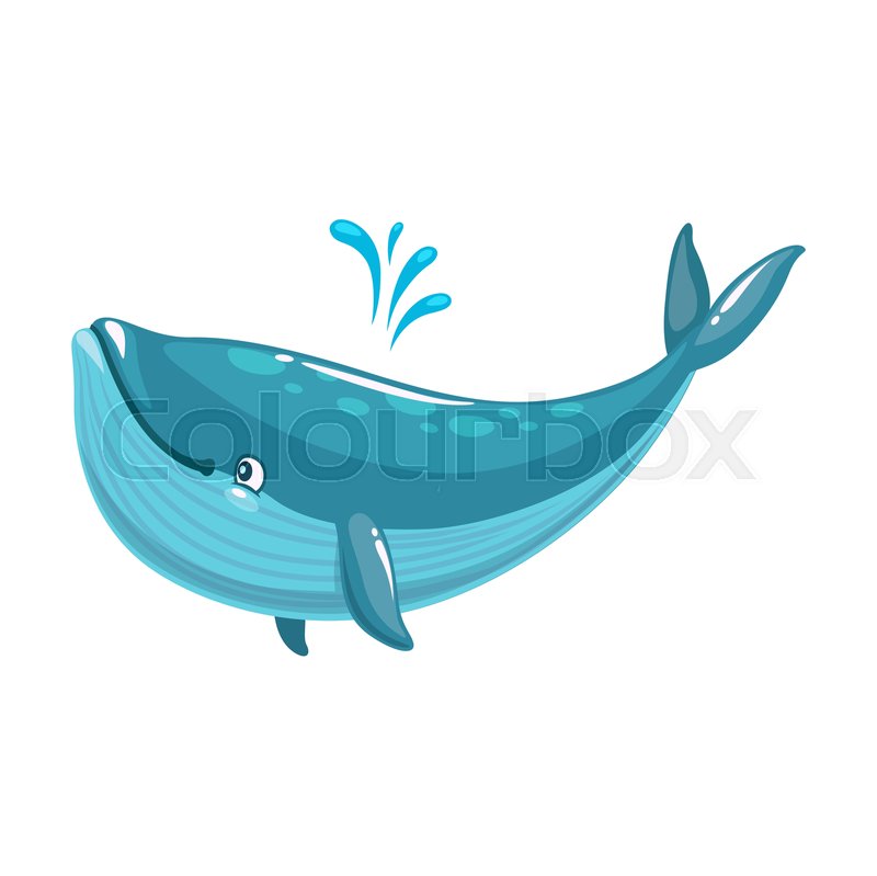 Funny Whale Cartoon