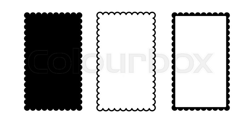 Scalloped Border Rectangle