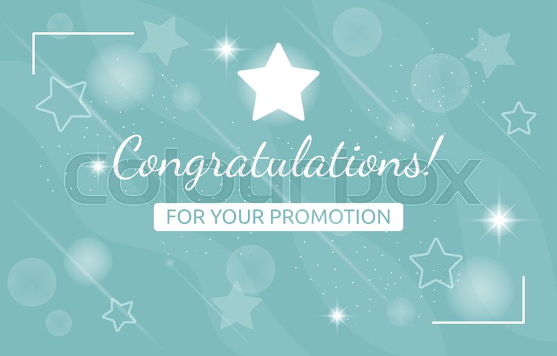 Congratulations Promotion Card