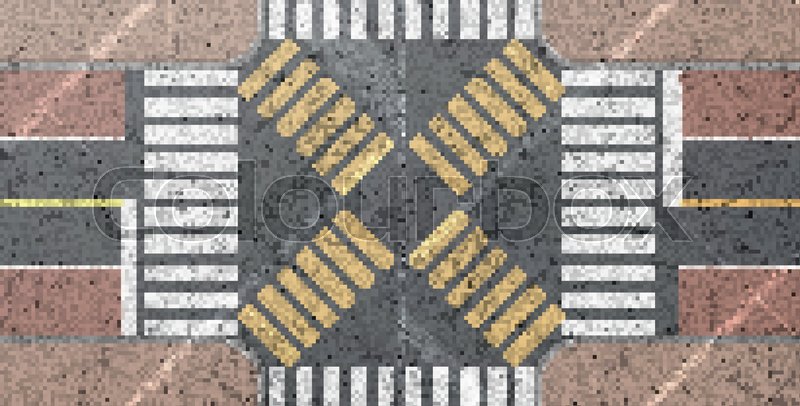 Road Intersection Texture