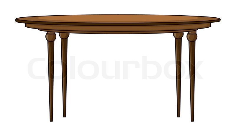 Ein runder Tisch | Stock-Vektor | Colourbox