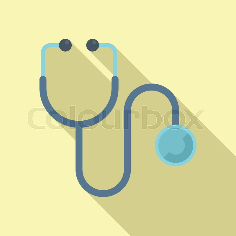 Stethoscope Icon Flat