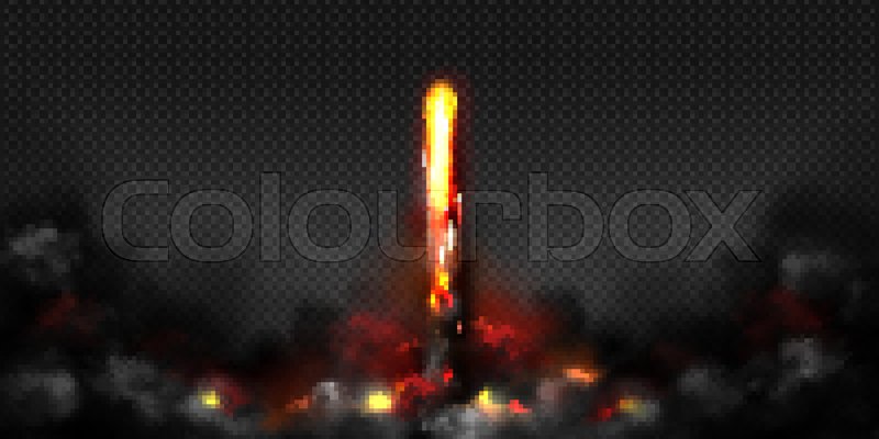 Blast Off Rocket Ship Fire