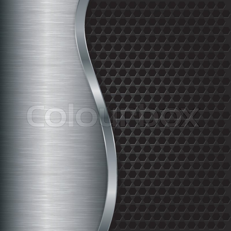 Abstract metallic background, vector ... | Stock vector | Colourbox