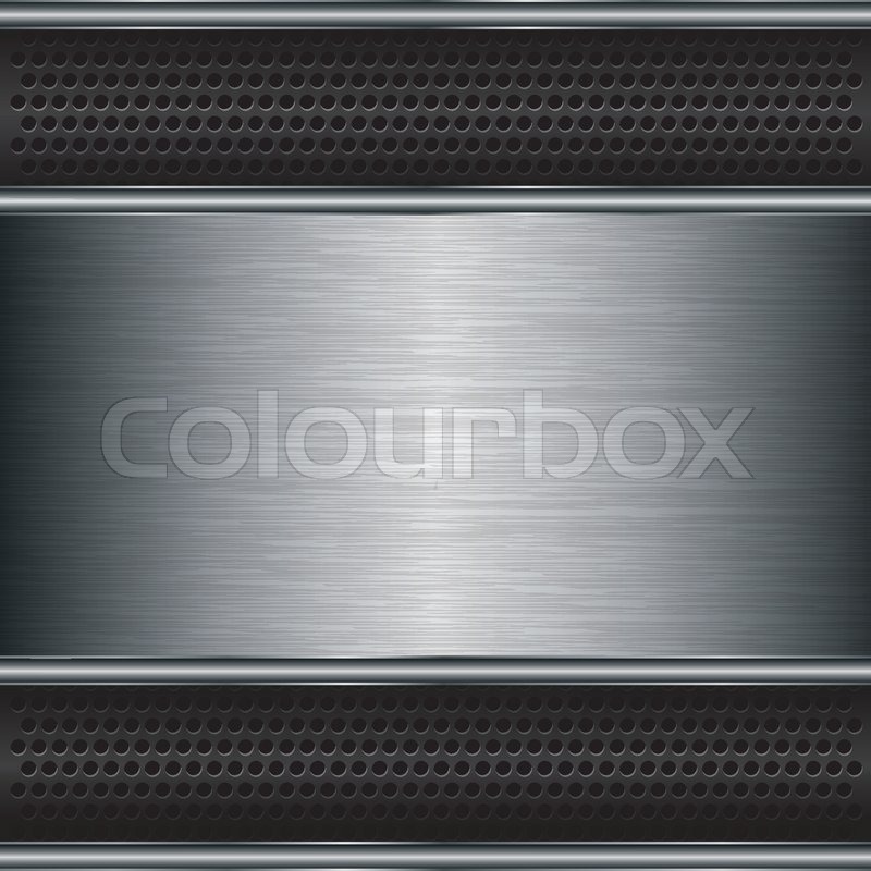 Abstract metallic background, vector ... | Stock vector | Colourbox