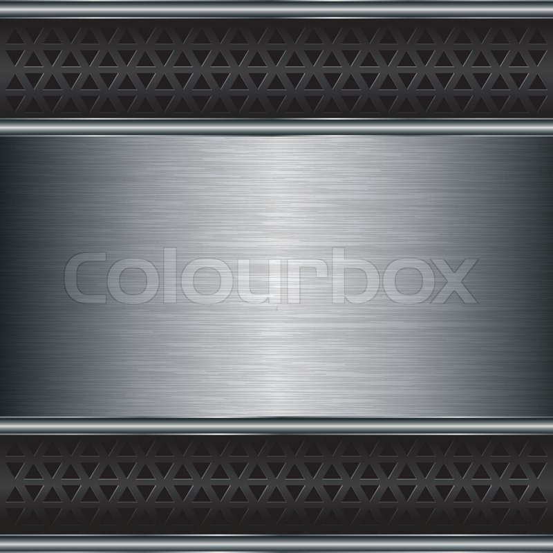Abstract metallic background, vector ... | Stock vector | Colourbox