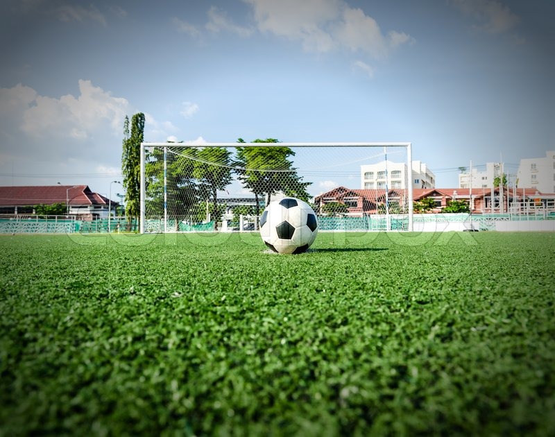 Soccer Football on Penalty spot for ... | Stock image | Colourbox