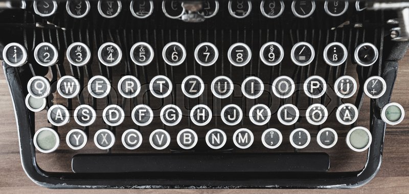 Vintage Typewriter Keys