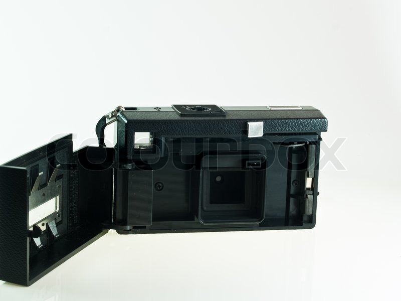 Back side of Old camera isolated | Stock image | Colourbox
