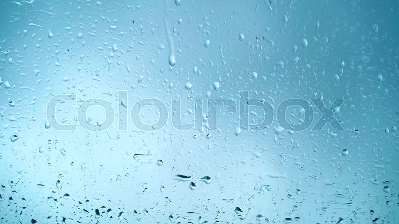 Raindrops Falling On Window