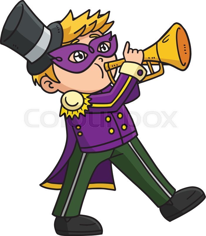 Cartoon Trumpet Player
