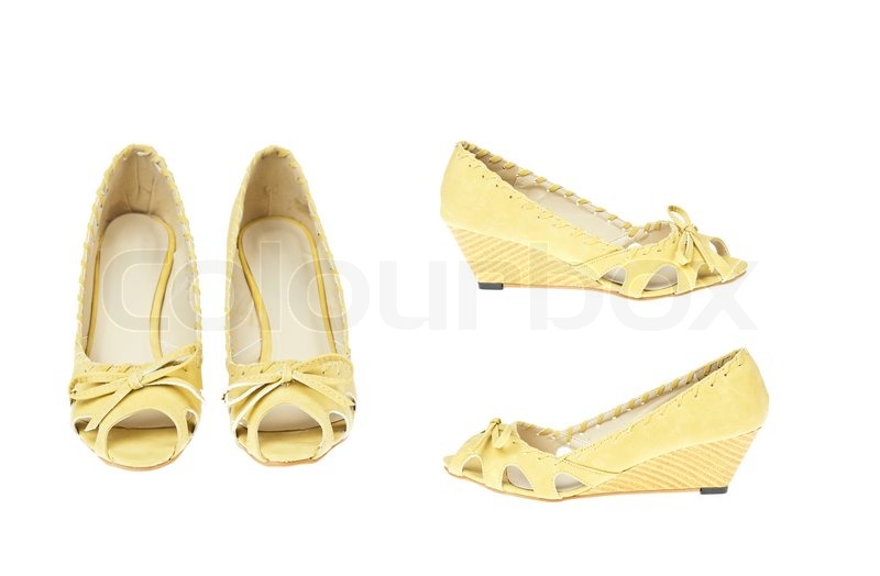 Yellow shoes, Platform for Women | Stock image | Colourbox