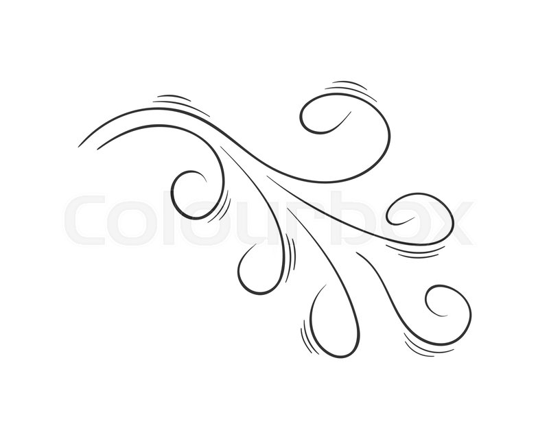 Wind Swirls Sketch