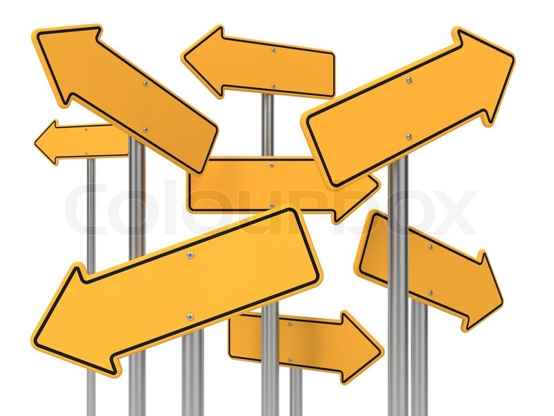 Directional Arrow Road Sign | Stock image | Colourbox