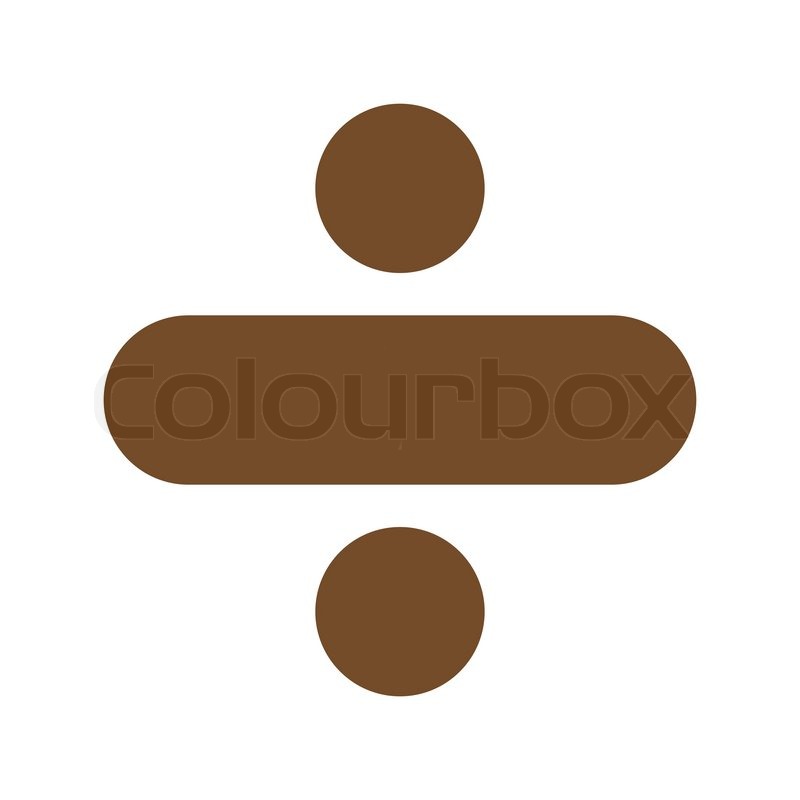 Icon - minus - brown | Stock vector | Colourbox