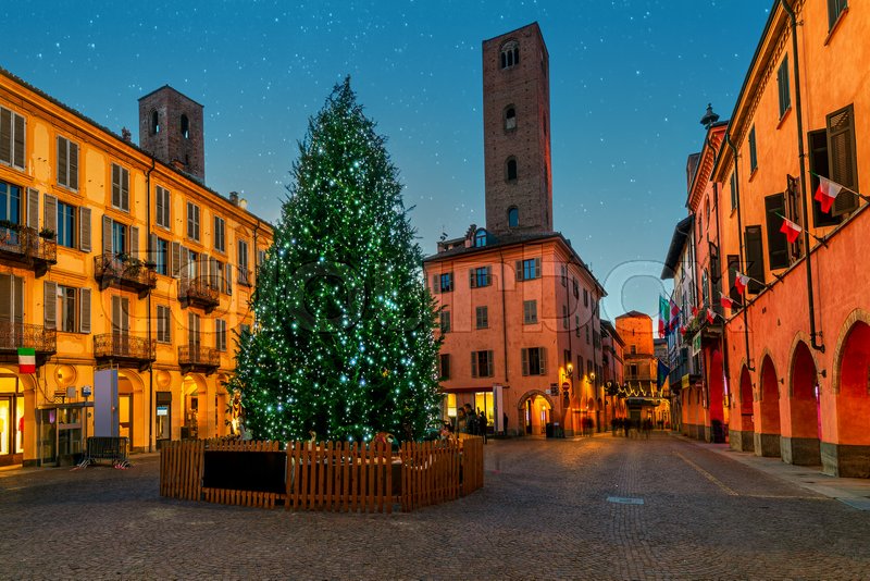 Tree Lights Small Town