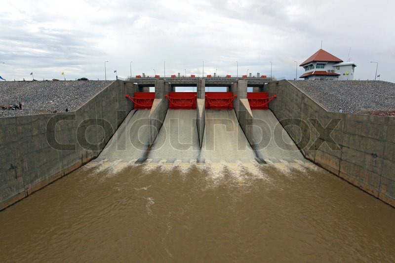 Water gate dam | Stock image | Colourbox
