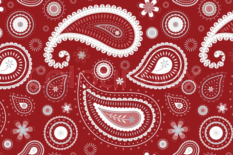 Red Bandana Pattern Vector