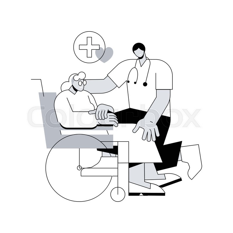 Caring For The Elderly Drawing
