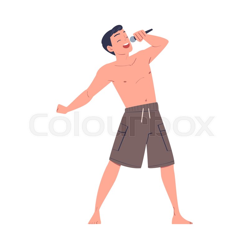 Cartoon Person Singing