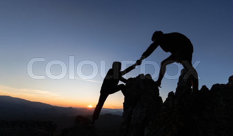 Helping Someone Up A Mountain