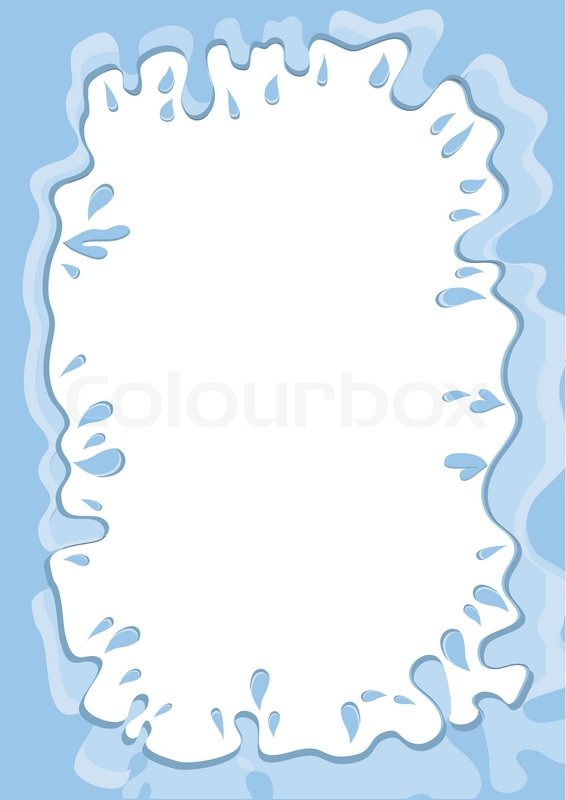 Water frame | Stock vector | Colourbox