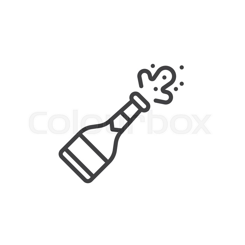 Pictures Of Champagne Bottle Exploding Clipart