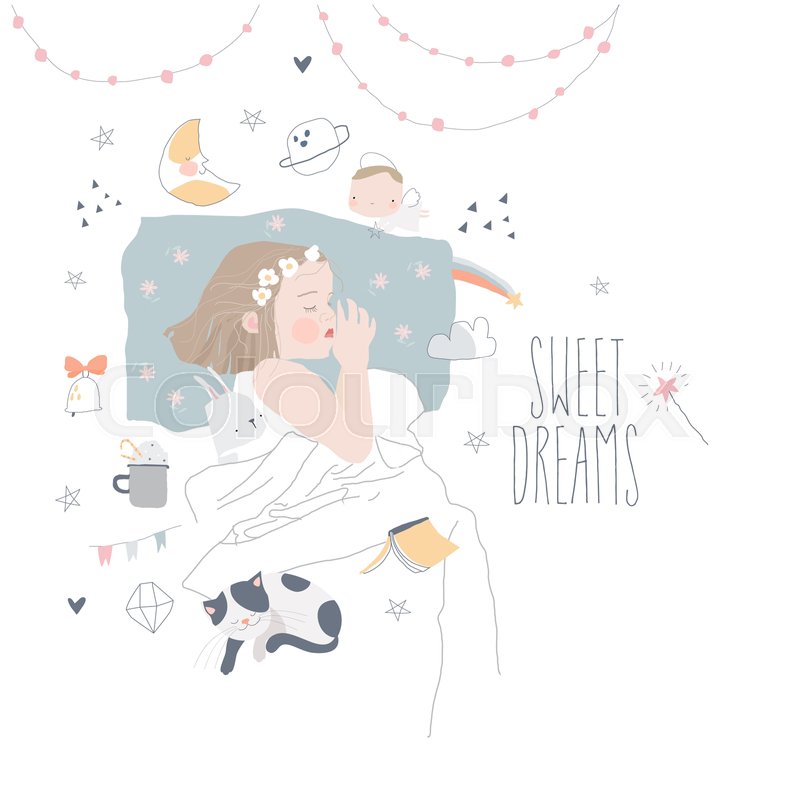 Girl Sleeping Drawing