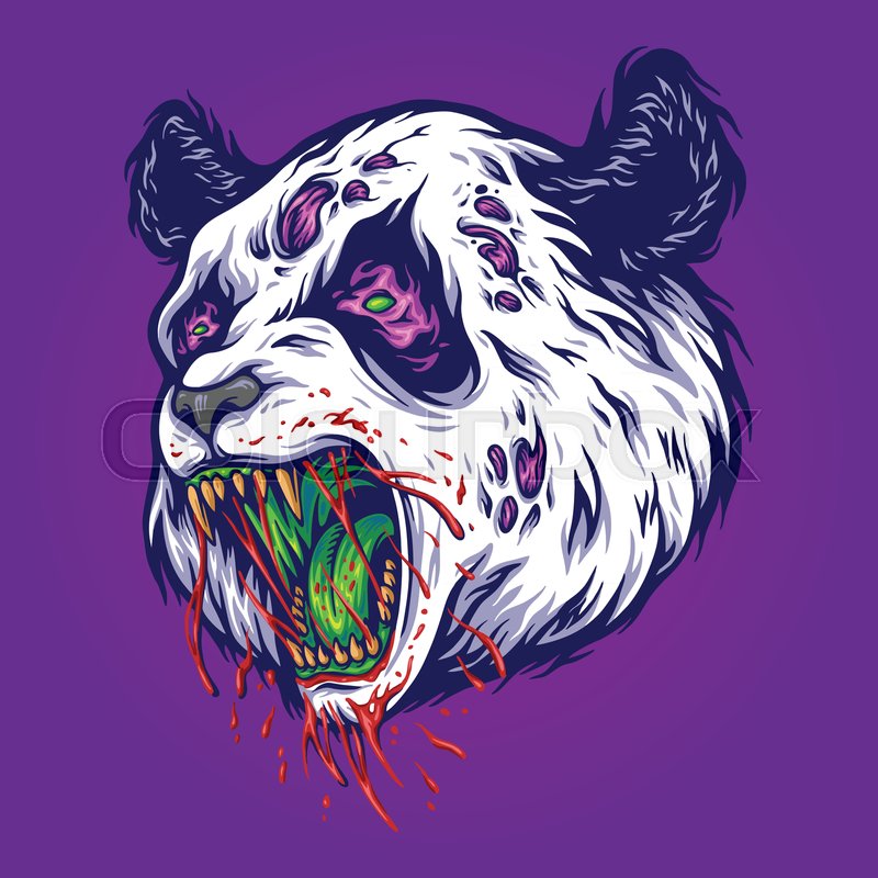 Mean Panda Bear Drawings