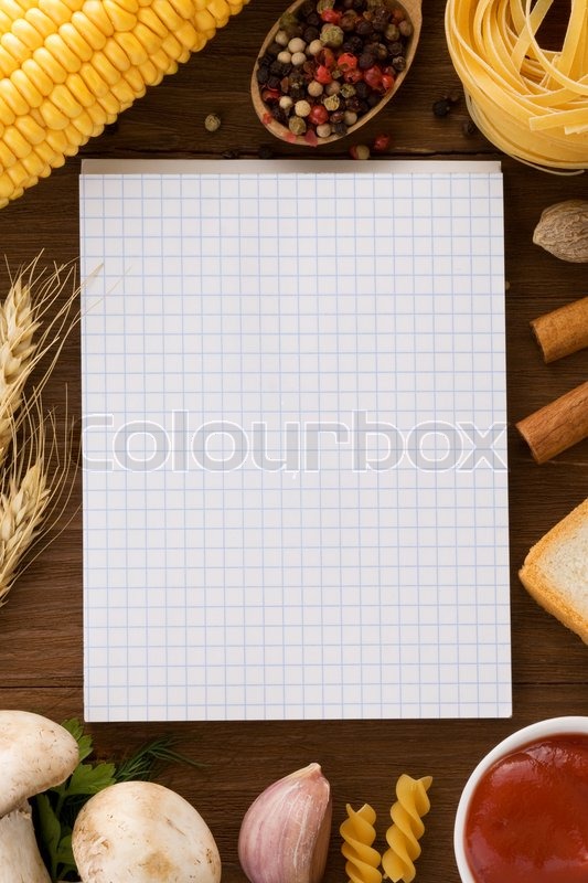 Notebook for cooking recipes | Stock image | Colourbox