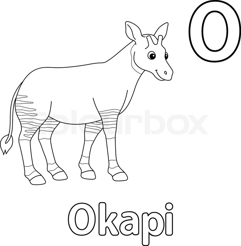 Okapi Coloring Pages