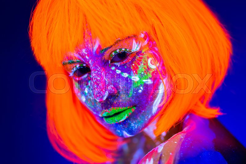 Glow In The Dark Neon Makeup