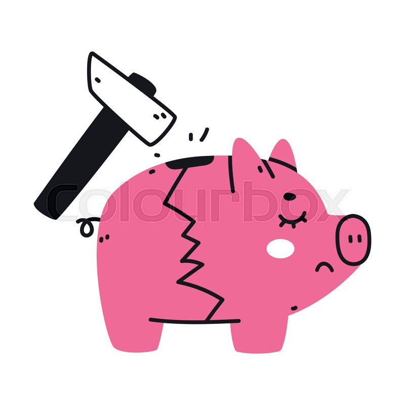 Hammer Smashing Clip Art