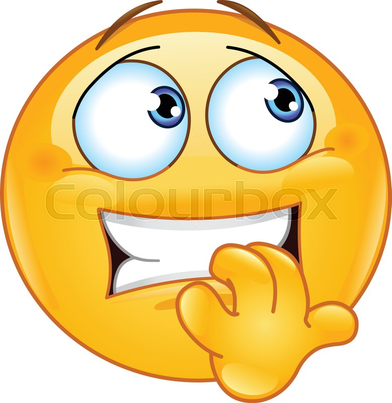 Nervous Face Emoticon