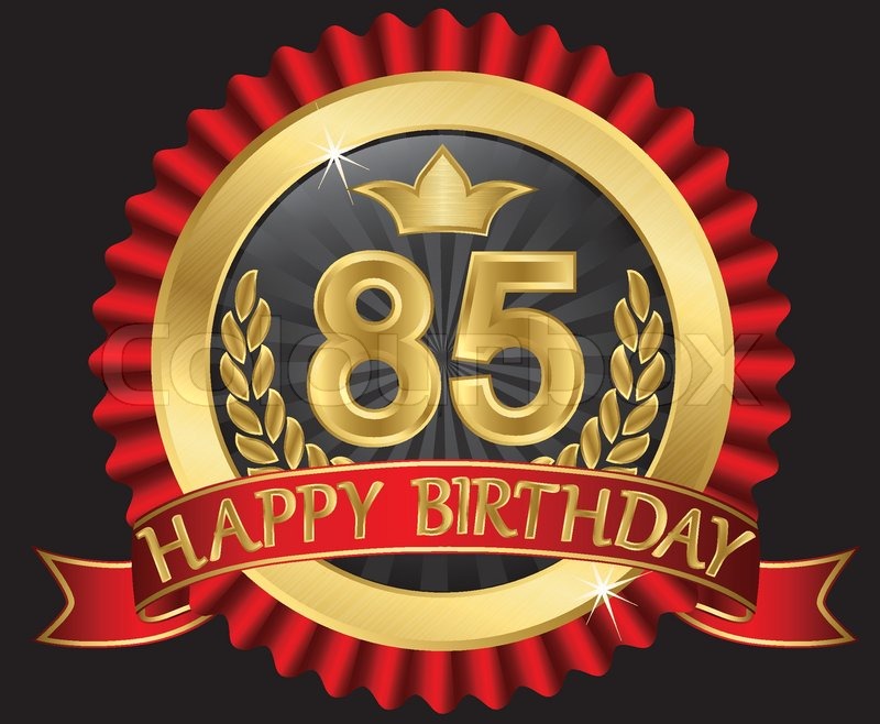 85-years-happy-birthday-golden-label-stock-vector-colourbox