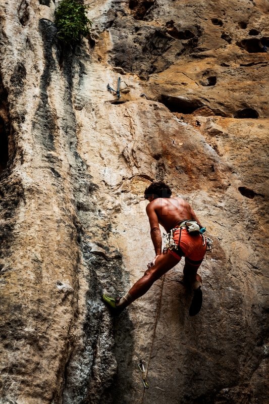 Rock Cliff Climber | Stock image | Colourbox