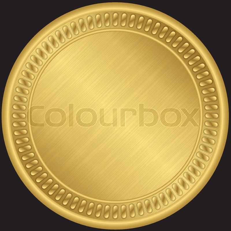 Golden medal, vector illustration | Stock vector | Colourbox