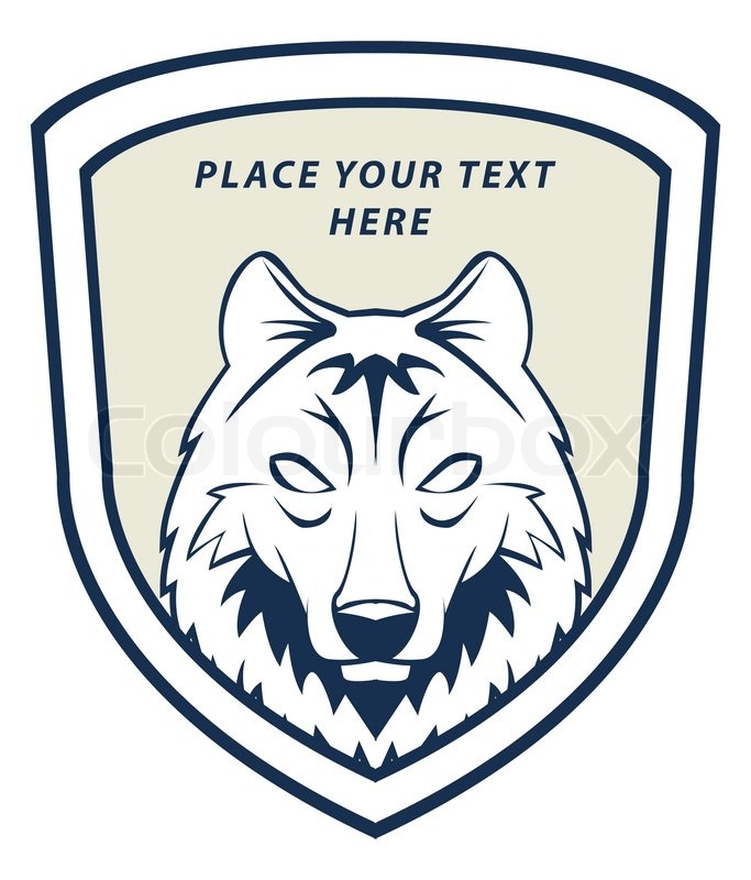 Wolf emblem | Stock vector | Colourbox