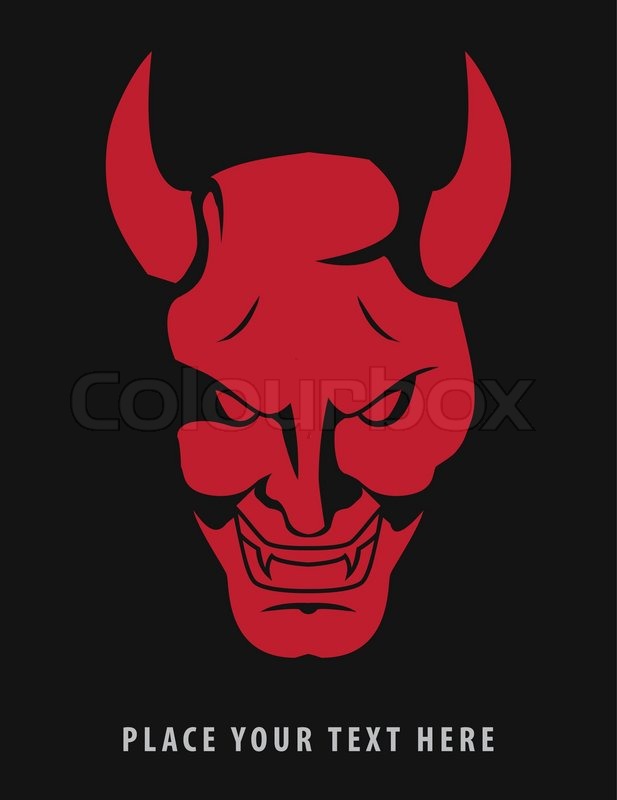 Devil face | Stock vector | Colourbox