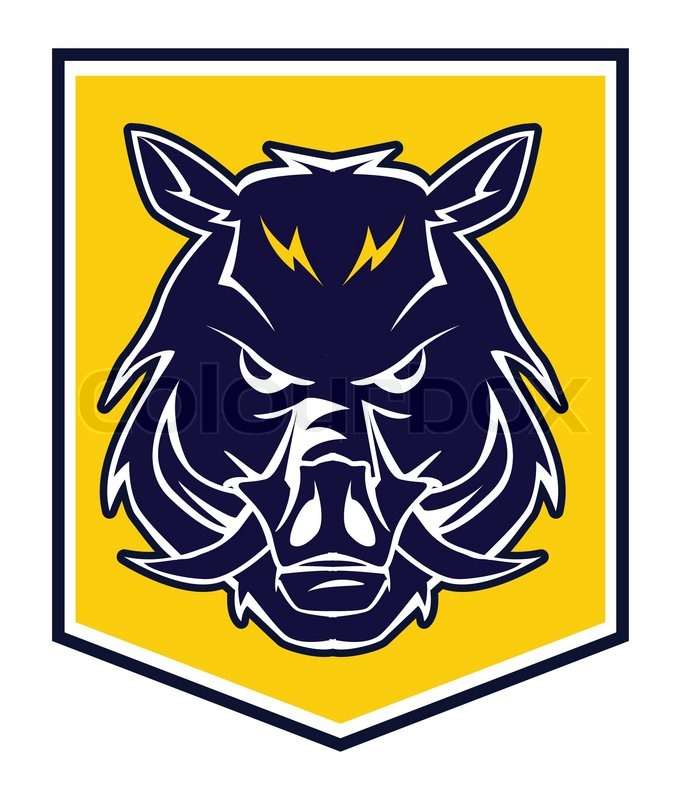 Razorback symbol | Stock vector | Colourbox