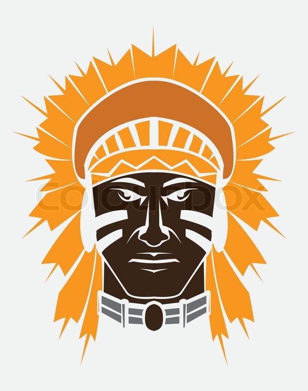 Apache mascot | Stock vector | Colourbox