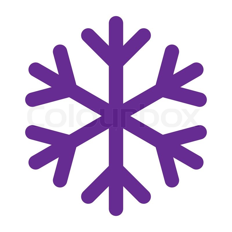 Purple Snowflakes Clipart