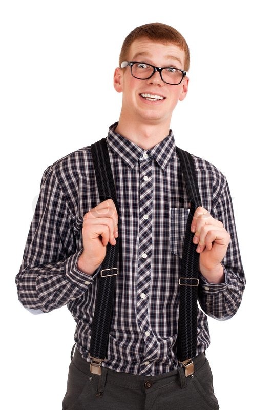 Streber, trottelig, person | Stockfoto | Colourbox