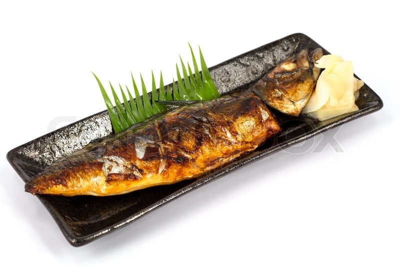 Japanese food style , Saba fish grilled ... | Stock image | Colourbox