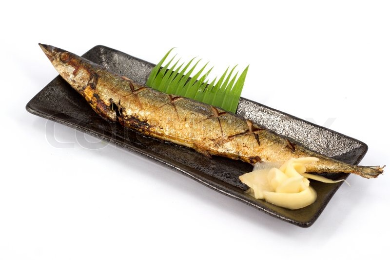 Japanese food style , Saba fish grilled ... | Stock image | Colourbox
