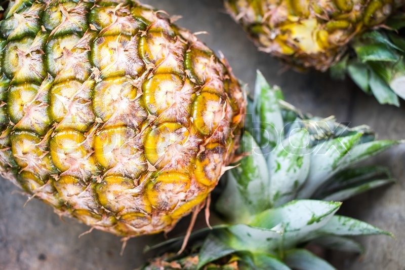 Close-up Ananas | Stock Bild | Colourbox