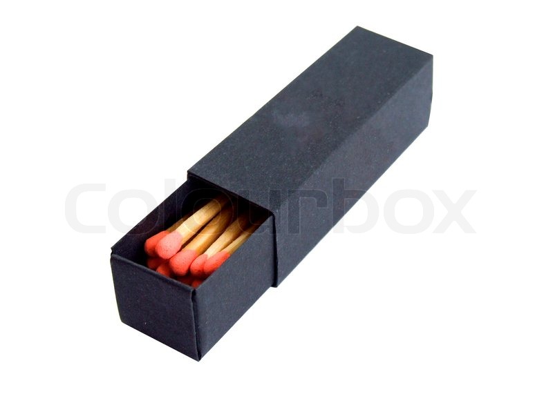 Black matchbox | Stock image | Colourbox