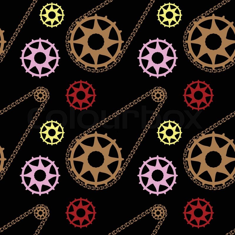 Bike mechanic pattern | Stock vector | Colourbox