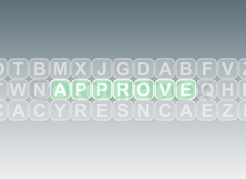 Approve Button | Stock image | Colourbox